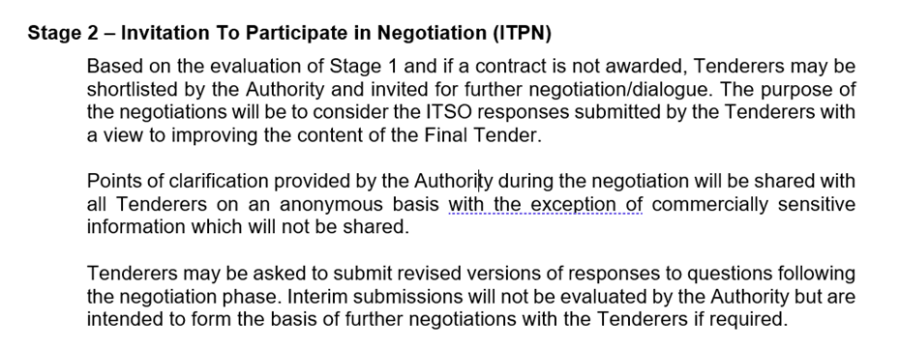 Post Tender Negotiations | Executive Compass Blog