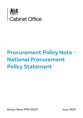 Procurement Policy Note – National Procurement Policy Statement ...